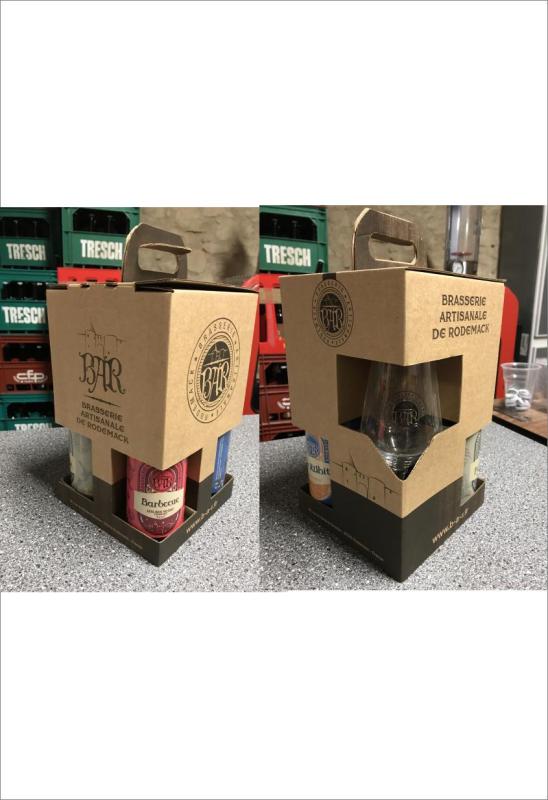 Coffret carton - 3 bouteilles 50 cl + 1 verre | Brasserie Artisanale de Rodemack