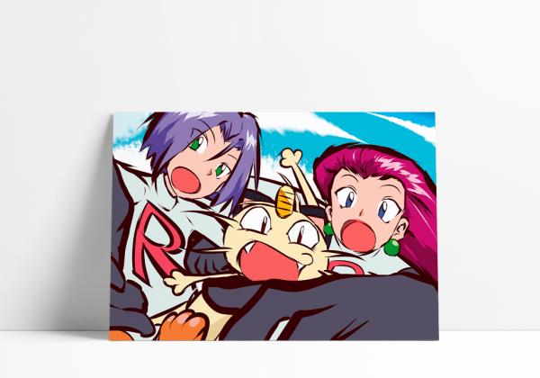 Quadro Equipe Rocket - A50cm-L70cm | POKEBEST