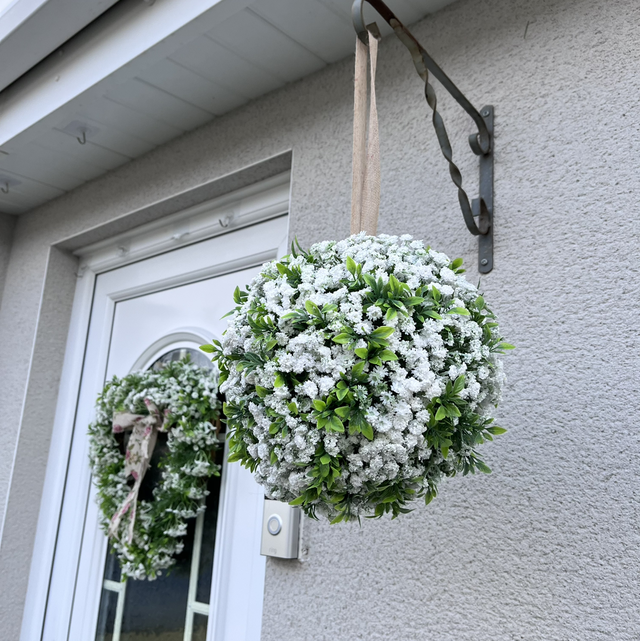 Gypsophila hanging Ball | Hidden Gems By Alli, Floral Design