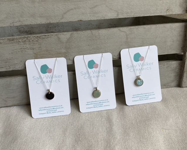 Mini moon pendants | Sally Walker Ceramics