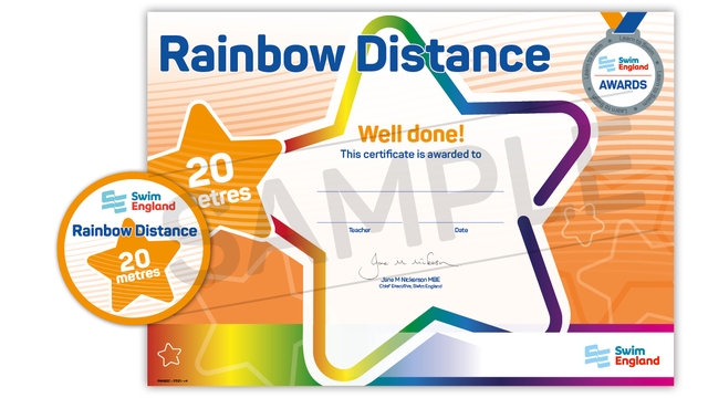 20 Metres - Certificate with Badge