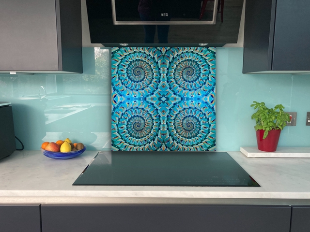 Spirals Glass Splashback