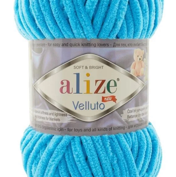 Alize Velluto Blue | Actually yarn