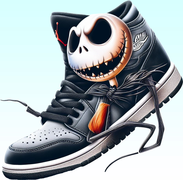 Jack Skellington Nike UV DTF Transfer | We Print You Press DTF & UV DTF ...