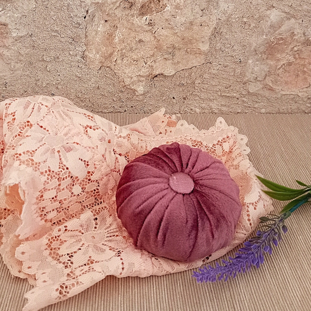 French Lavender Sachet made with Dusky Pink Velvet