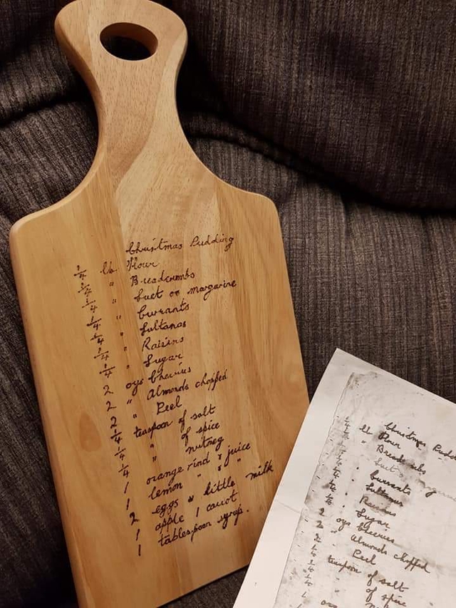 Bespoke Recipe Chopping Boards