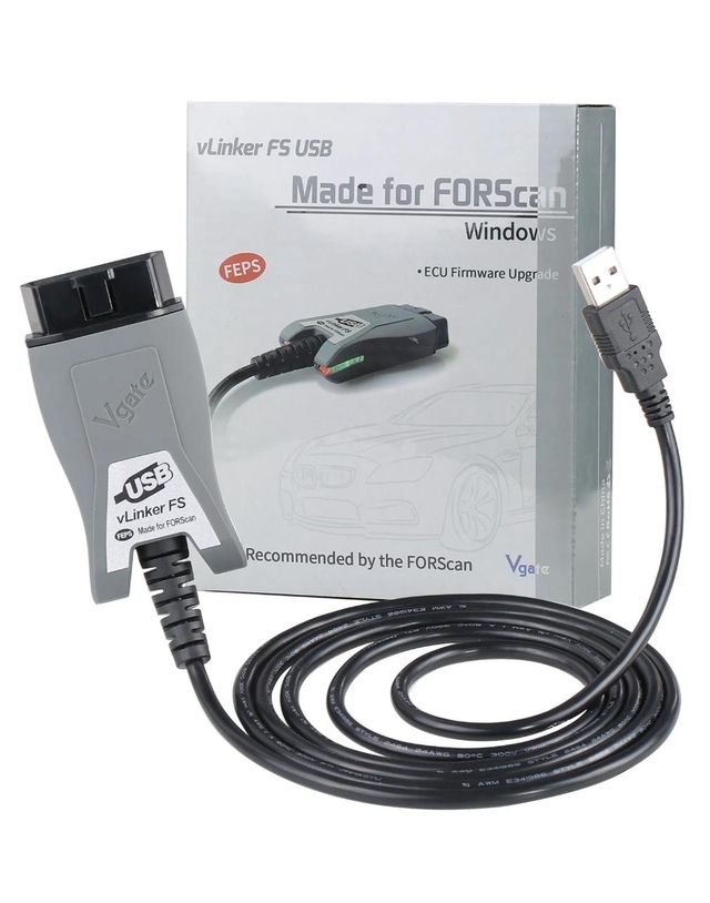 (New) Vgate vLinker FS OBD2 USB Adapter For Forscan HS/MS-CAN Auto Switch