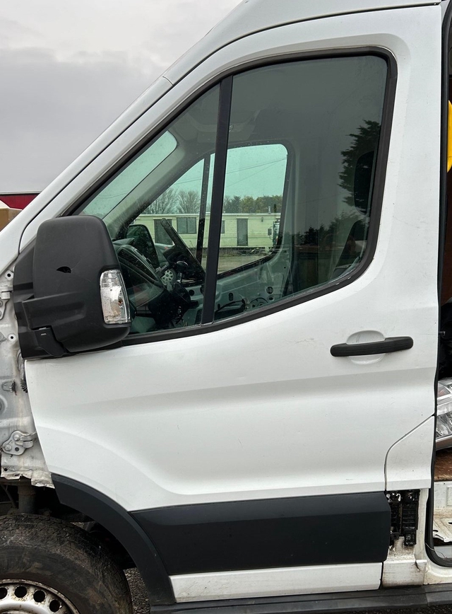 (USED) Ford Transit MK8 Passenger Front Left Door Frozen White 2014-2018