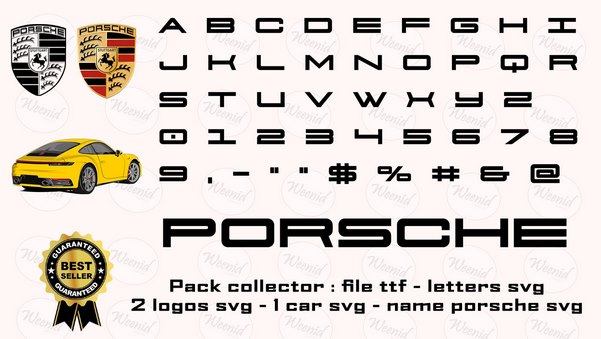 porsche svg calligraphy, Alphabet, Font, Letters, Customize Gift ...