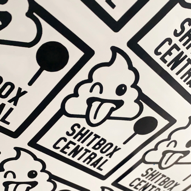 Shitbox Central Logo Sticker (small) | Sh1tbox central