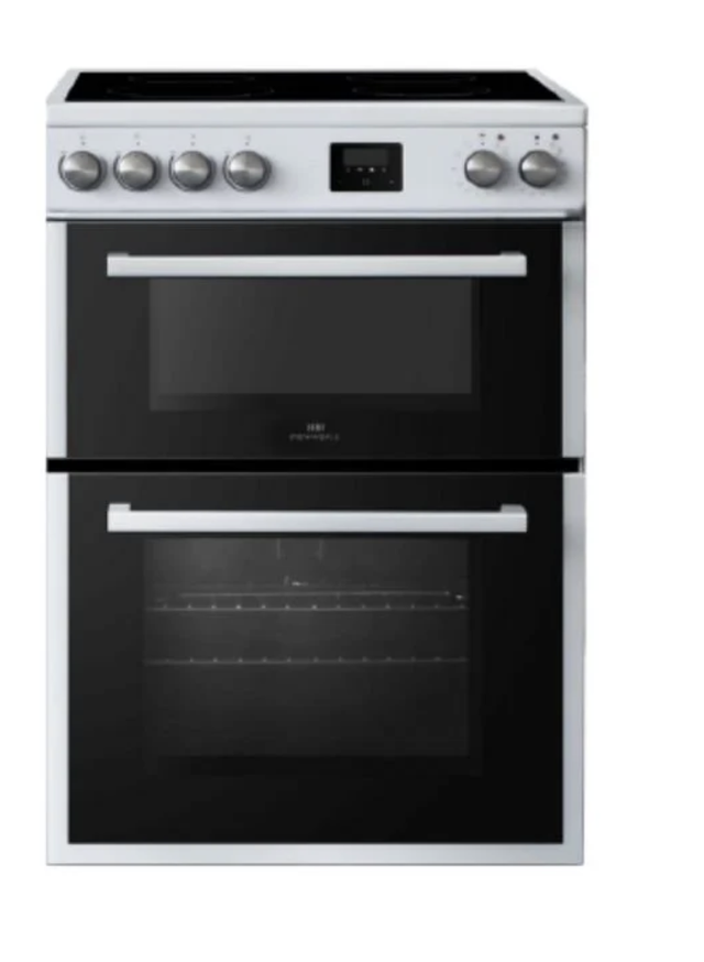 NEW WORLD NWDO60CW 60cm Double Oven Ceramic Cooker - White