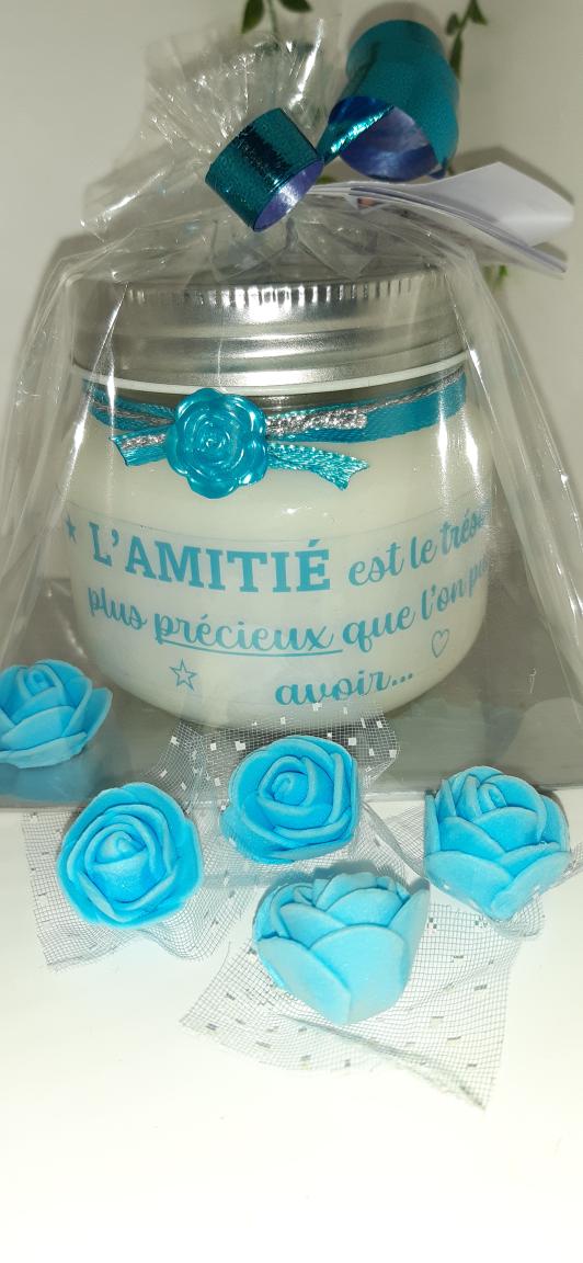Bougie "L'amitié est le trésor le plus précieux que l'on puisse avoir ...
