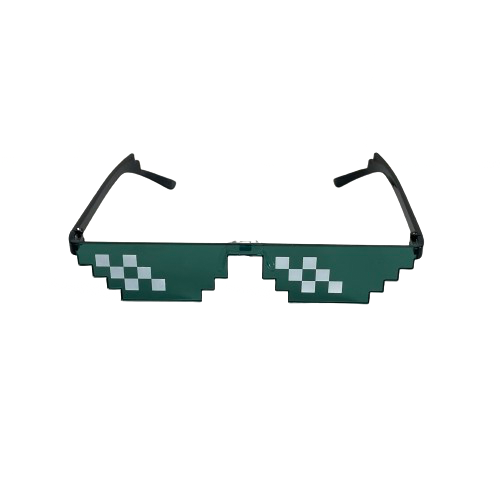 Lunette Thug Life Petit Format Vert