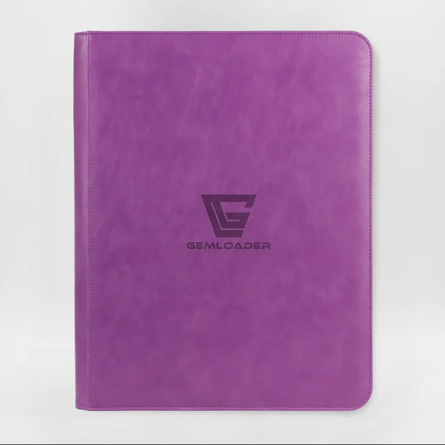 Gemloader Purppura Toploader Binder 3''X4'' (216 Taskua 3x3 Sivut)