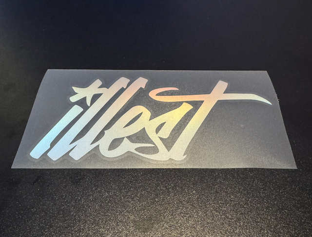 ILLEST sticker Shiny Wraps