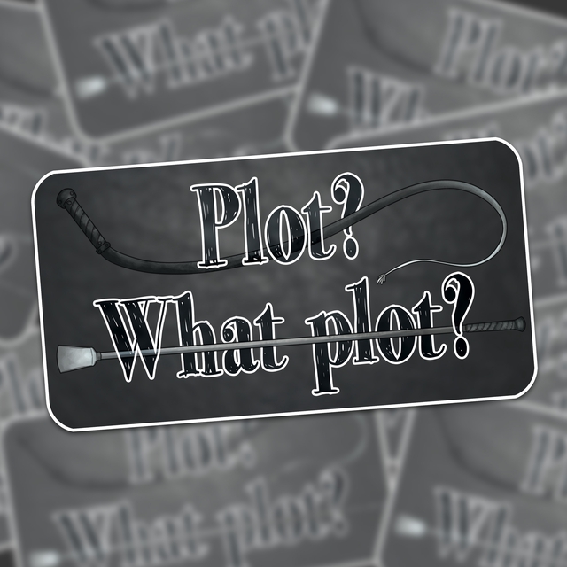 AO3 Plot? What Plot? Tag Sticker