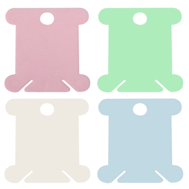 Plastic Embroidery Floss&Craft Thread Bobbins (X20) | Cross stitch ...