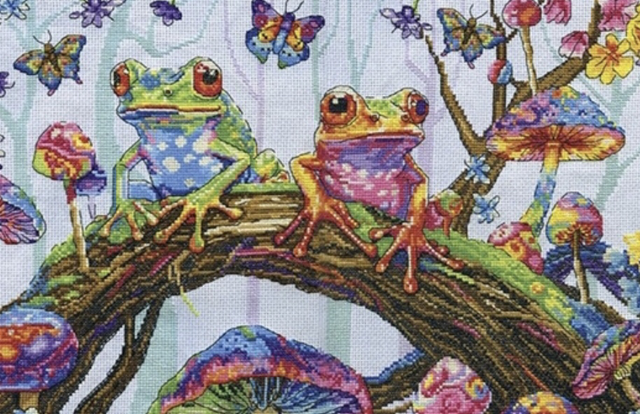 Design Works Fantasy Frogs Counted Cross Stitch Kit | CXCCraftyThreads