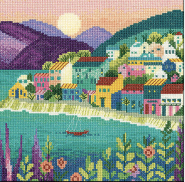 The Peaceful Harbour Cross Stitch Kit Heritage Crafts Cxccraftythreads