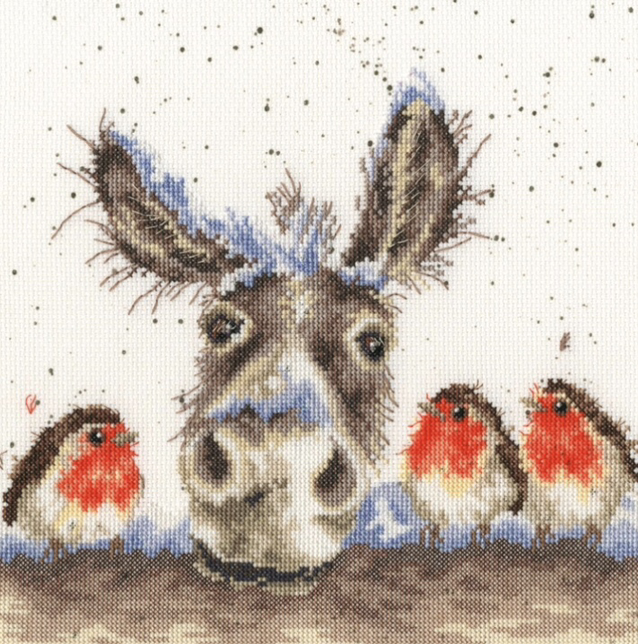 Bothy Threads Christmas Donkey Counted Cross Stitch Kit | Festive Elegance
