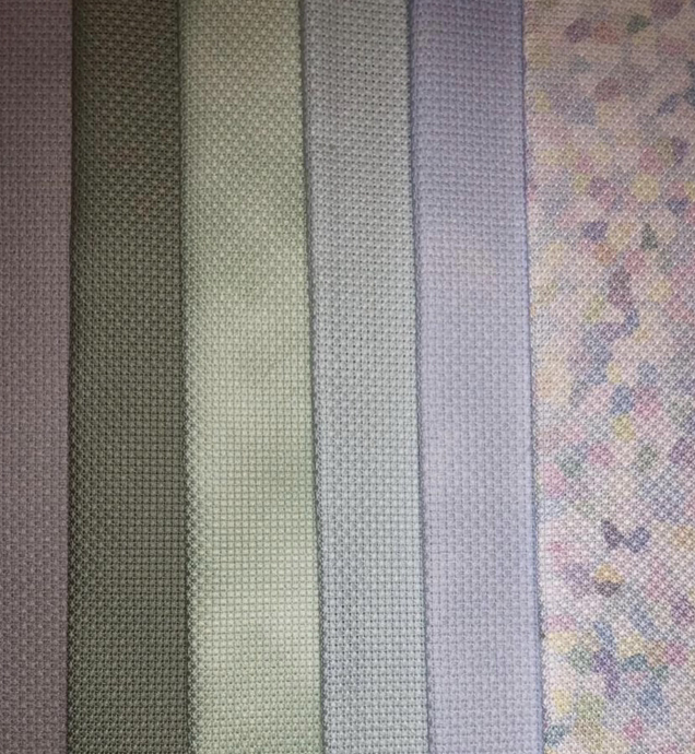 A bundle of 16ct Aida | Embroidery cross stitch counted fabric | DMC ...