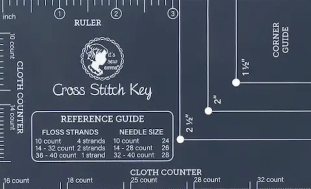 Cross Stitch Key Ruler by It's Sew Emma - Your Ultimate Reference Tool ...