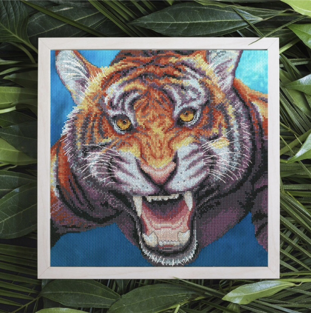 The Menagerie 'Power' Cross Stitch Kit by Rachel Froud - Embroidery Kits.