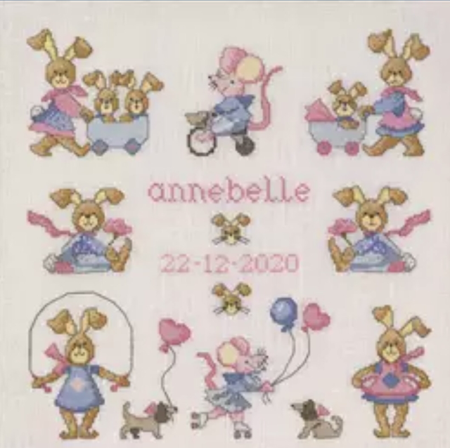 Permin Playtime Girls Sampler Counted Cross Stitch Kit | CXCCraftyThreads