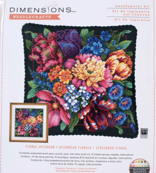 Needlepoint Kit: Floral Splendor by Dimensions | CXCCraftyThreads