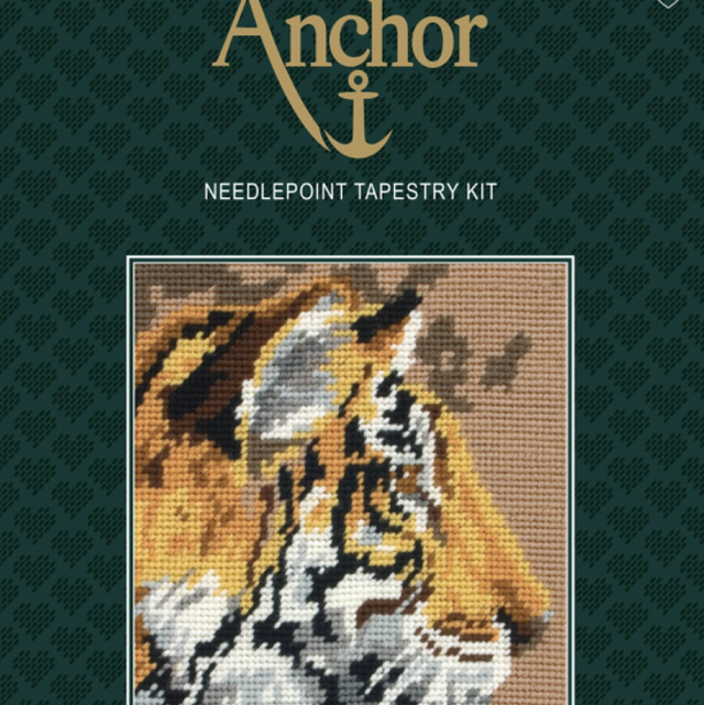 Tiger Tapestry Starter Kit By Anchor 14 x 18cm