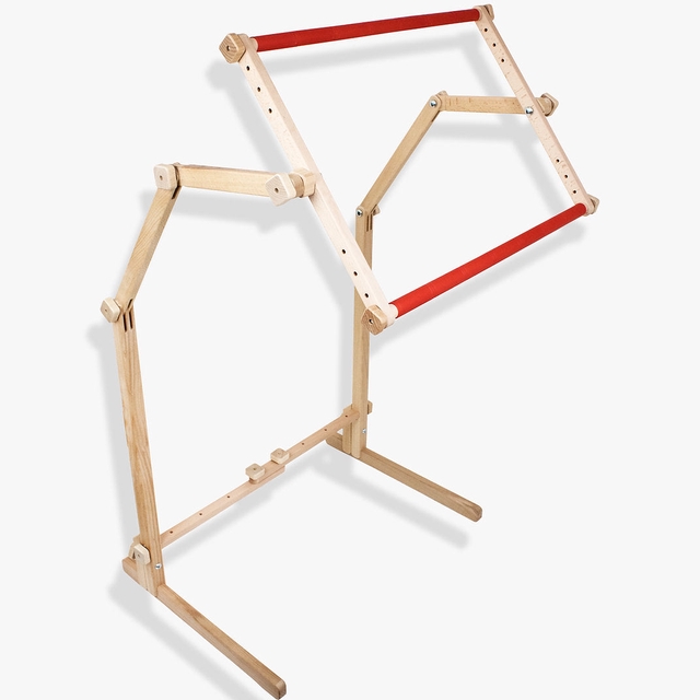 Floor-Standing Wooden Embroidery Stand - Universal Embroidery Frame