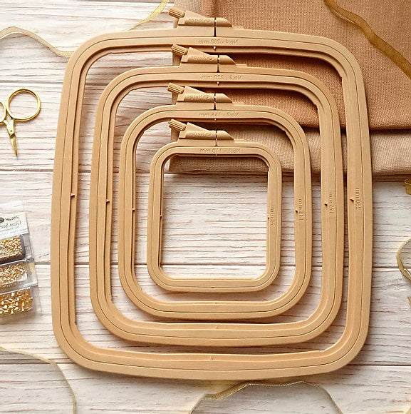 Nurge Embroidery Hoop - Beige | Cross stitch hoops UK | NURGE Hoops UK.