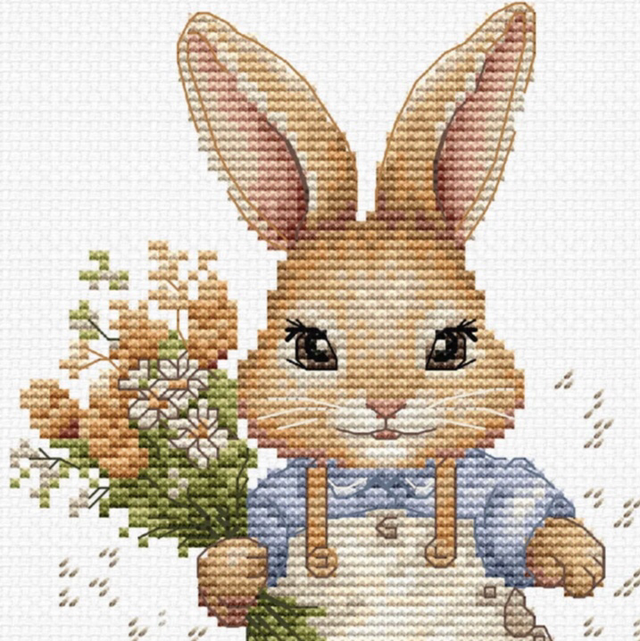 Cross Stitch Kit Luca-S - The Happy Bunny | CXCCraftyThreads