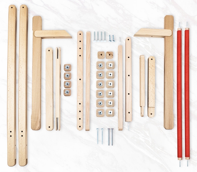 Floor-Standing Wooden Embroidery Stand - Universal Embroidery Frame