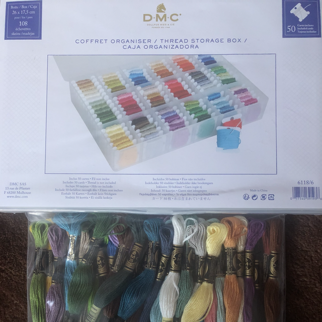 DMC Bobbin Box and 50 bobbins | CXCCraftyThreads