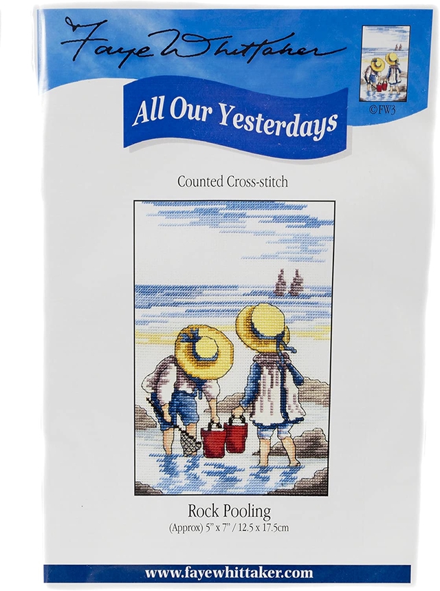 Faye Whittaker All Our Yesterdays Rock Pooling (Cross Stitch Kit) 12.5 ...
