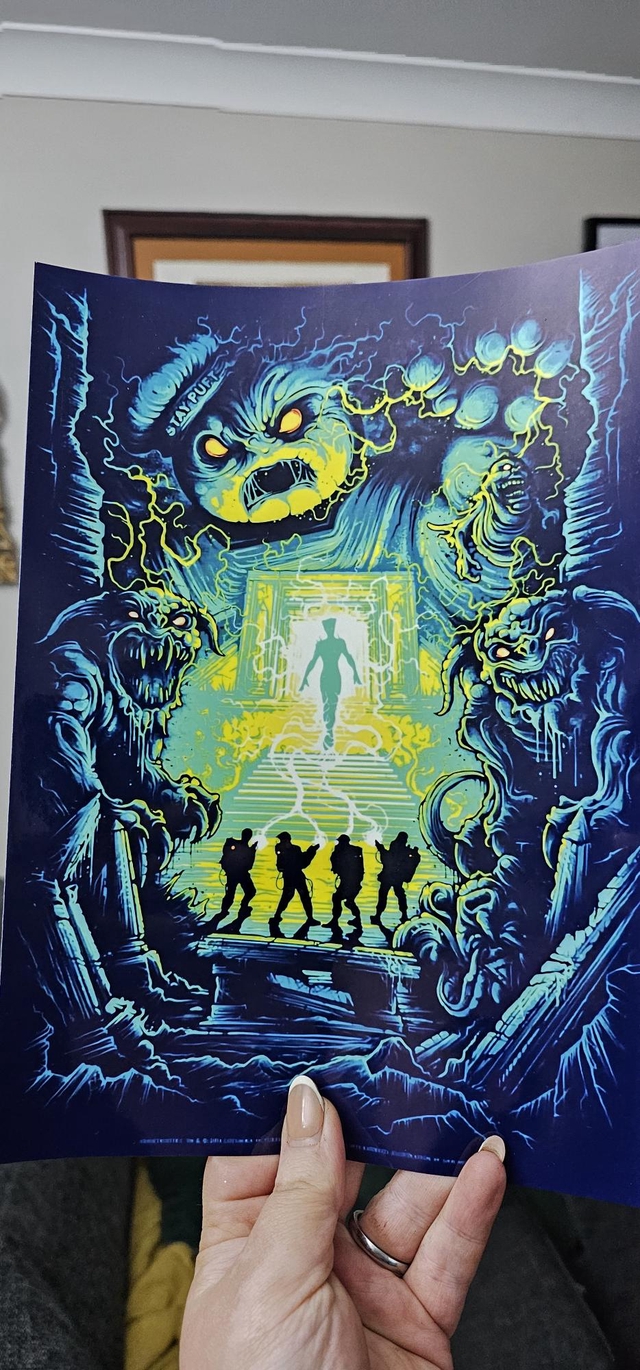 A4 Glow print ghostbusters