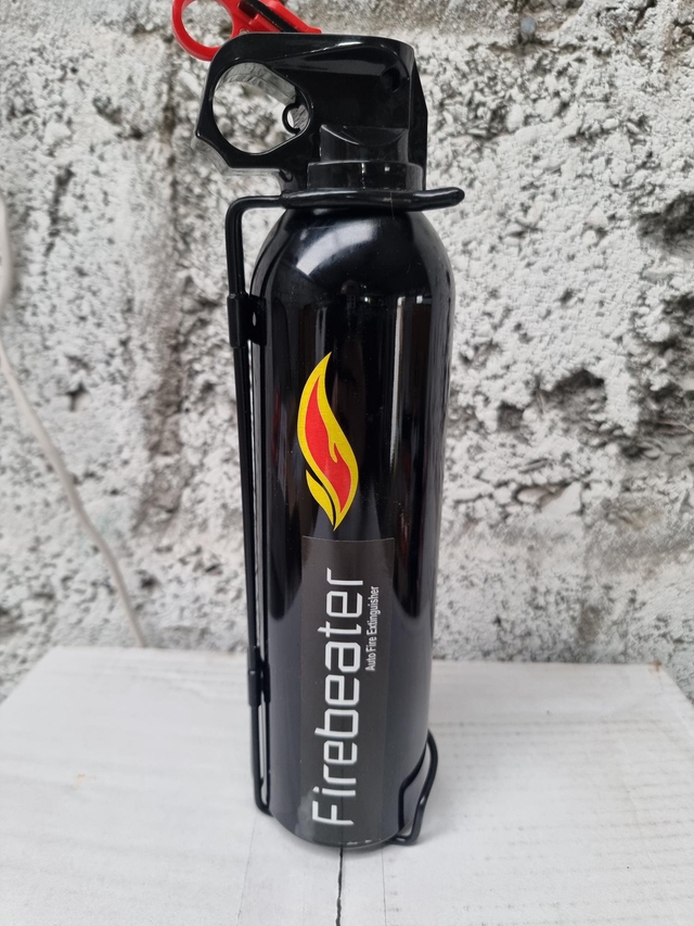 Fire extinguisher with bracket