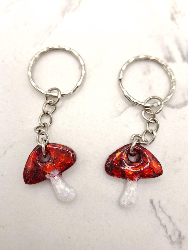 Mushroom key ring