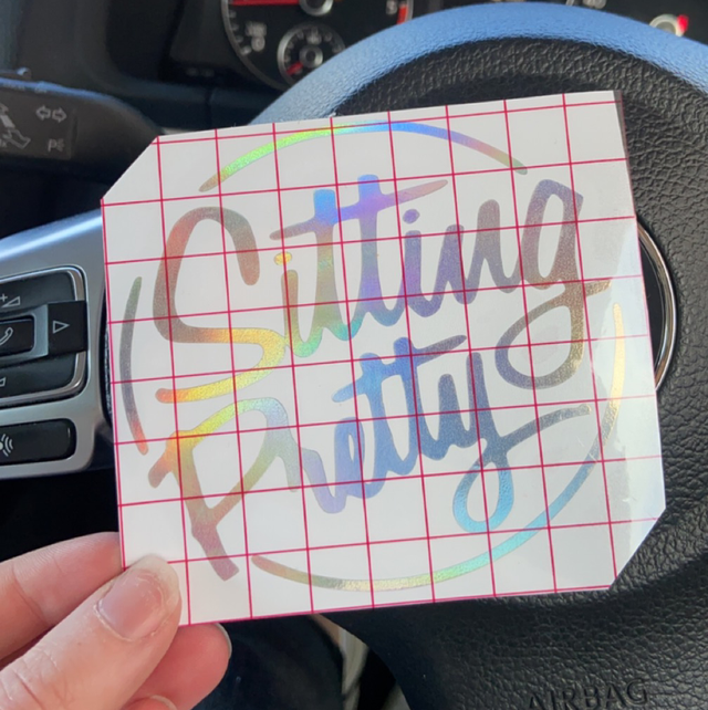 Sitting Pretty Decal | Decal Gal