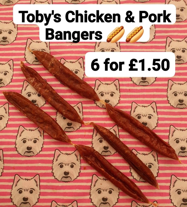 6 x Toby's Chicken & Pork Bangers
