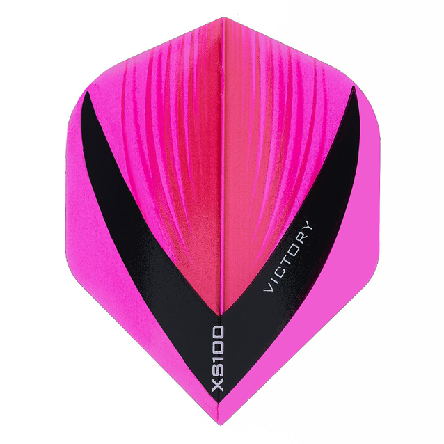 VICTORY DARTS XS100 VISTA PINK EXTRA STRONG DART FLIGHTS | HOUSE OF DARTS