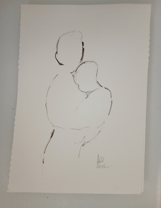 Parent and child drawing