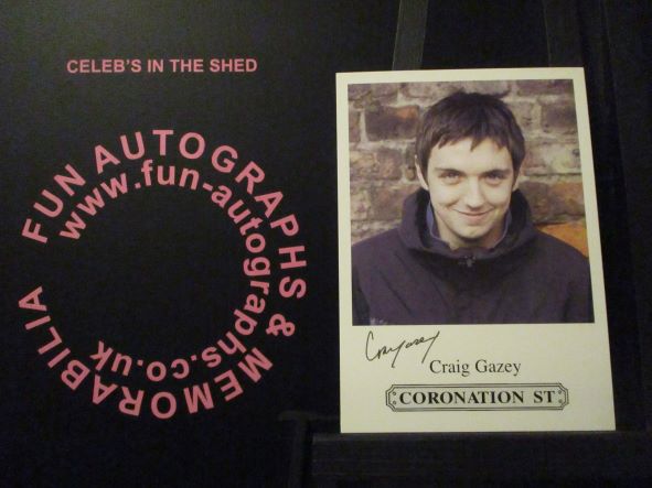 Craig Gazey (Graeme Proctor) Original Coronation Street Pre-Print Cast Card