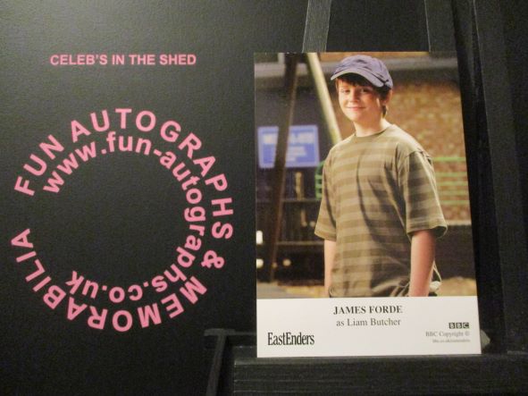 James Forde (Liam Butcher) Original EastEnders Cast Card