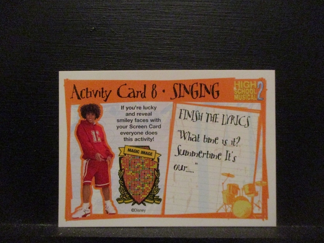 High School Musical 2 Dance Activity Original Trading Card #8