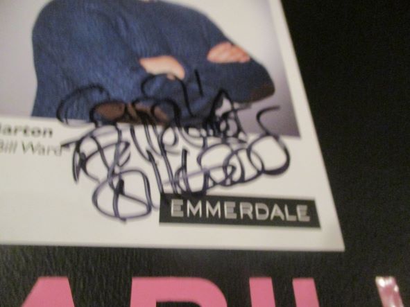 Bill Ward (James Barton) Authentic Autographed Emmerdale Cast Card ...