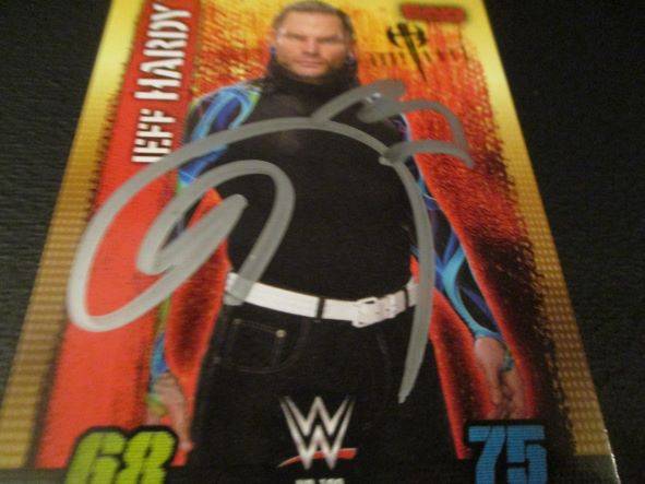 Jeff Hardy - Slam Attax 10th Edition #108 Authentic Autograph Trading Card