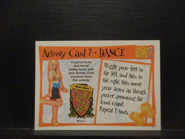 High School Musical 2 Dance Activity Original Trading Card #7