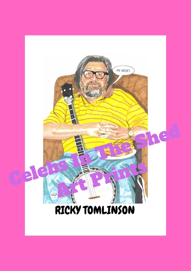 Ricky Tomlinson Limited Edition A4 Portrait Drawing Print